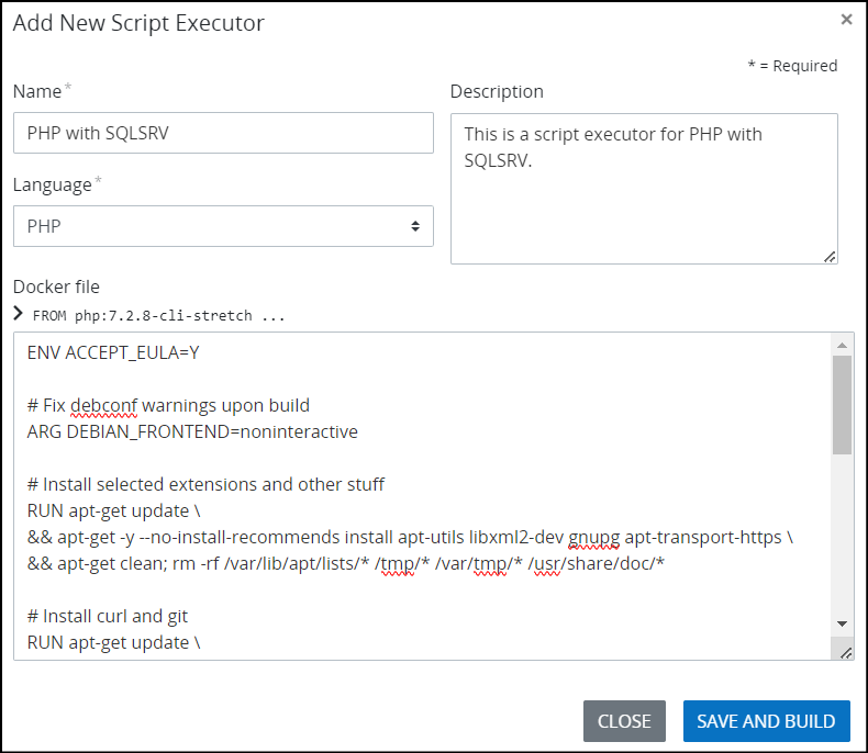 How To Create A Php With Sqlsrv Script Executor Processmaker Customer Support 7094